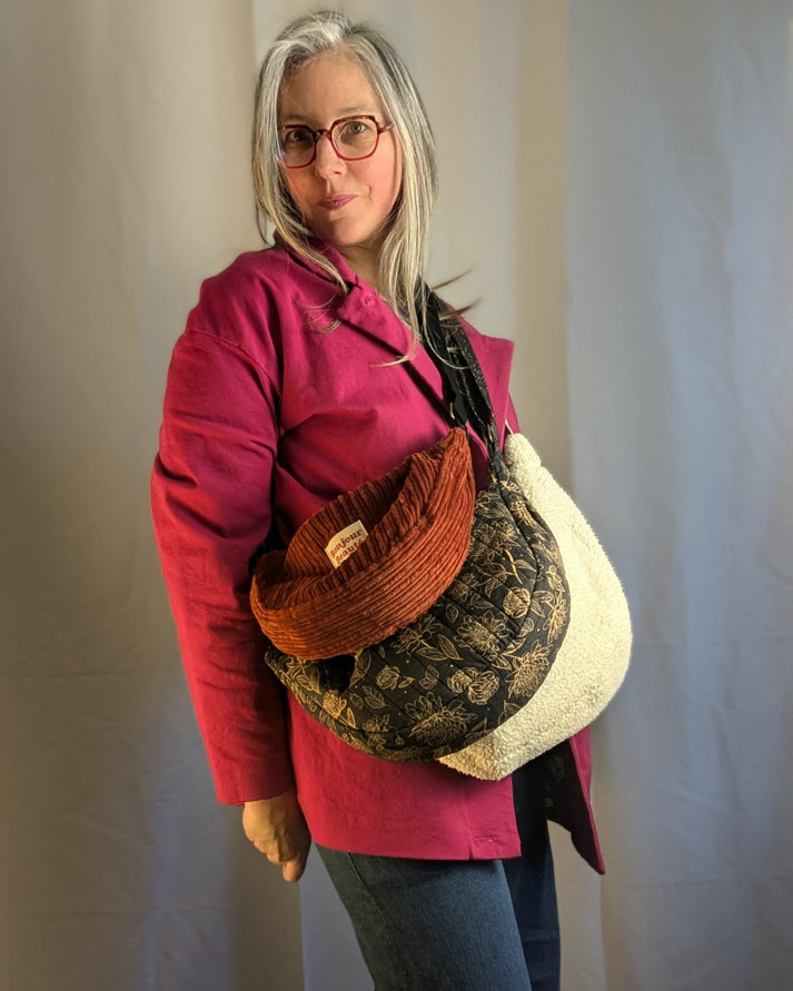 Le CHAC demi-lune - Patron et tuto sac demi lune - La Robe du Chat